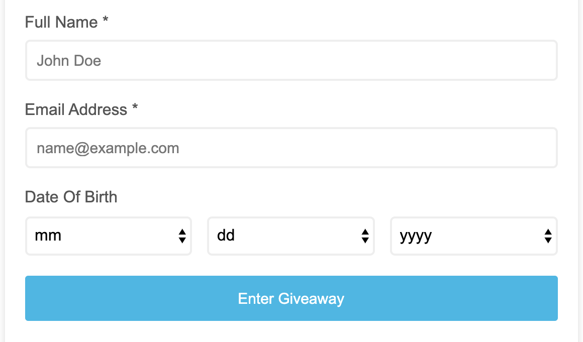 How To Setup User Login Fields | SweepWidget
