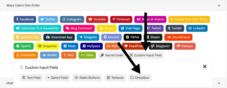 Custom Input Fields Entry Methods | SweepWidget