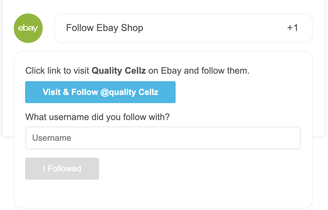 Ebay Shop Entry Methods | SweepWidget
