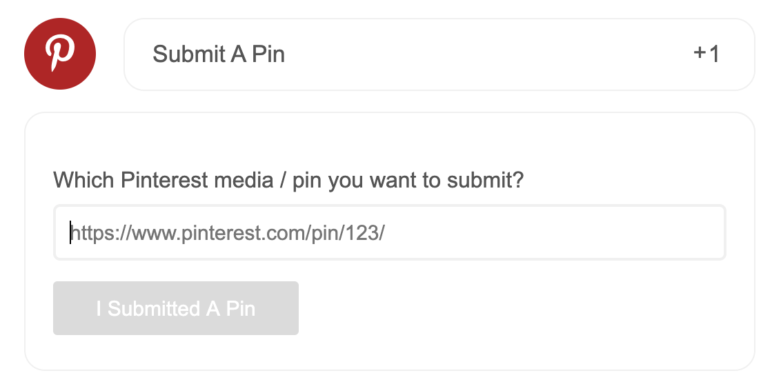 Pinterest Entry Methods | SweepWidget