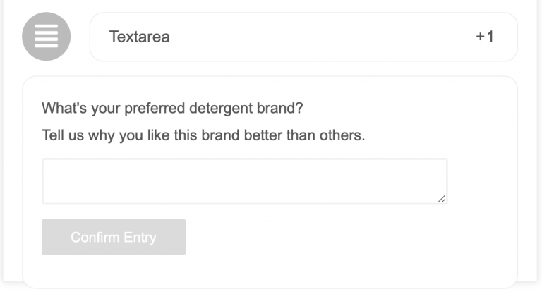 Custom Input Fields Entry Methods | SweepWidget