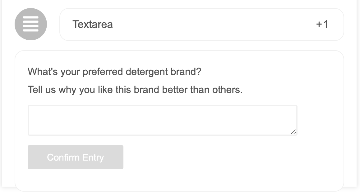 Custom Input Fields Entry Methods | SweepWidget