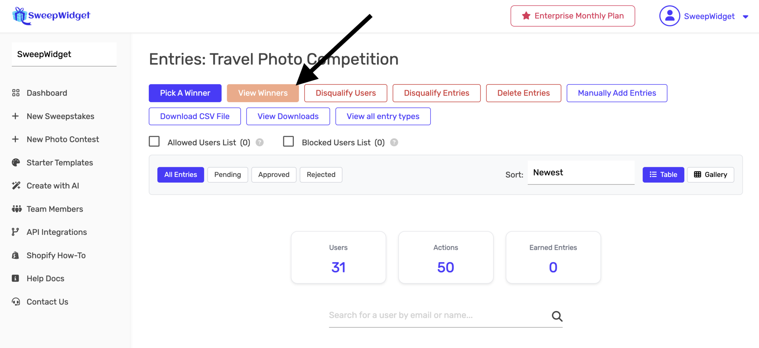 How To Unpick A Winner | SweepWidget