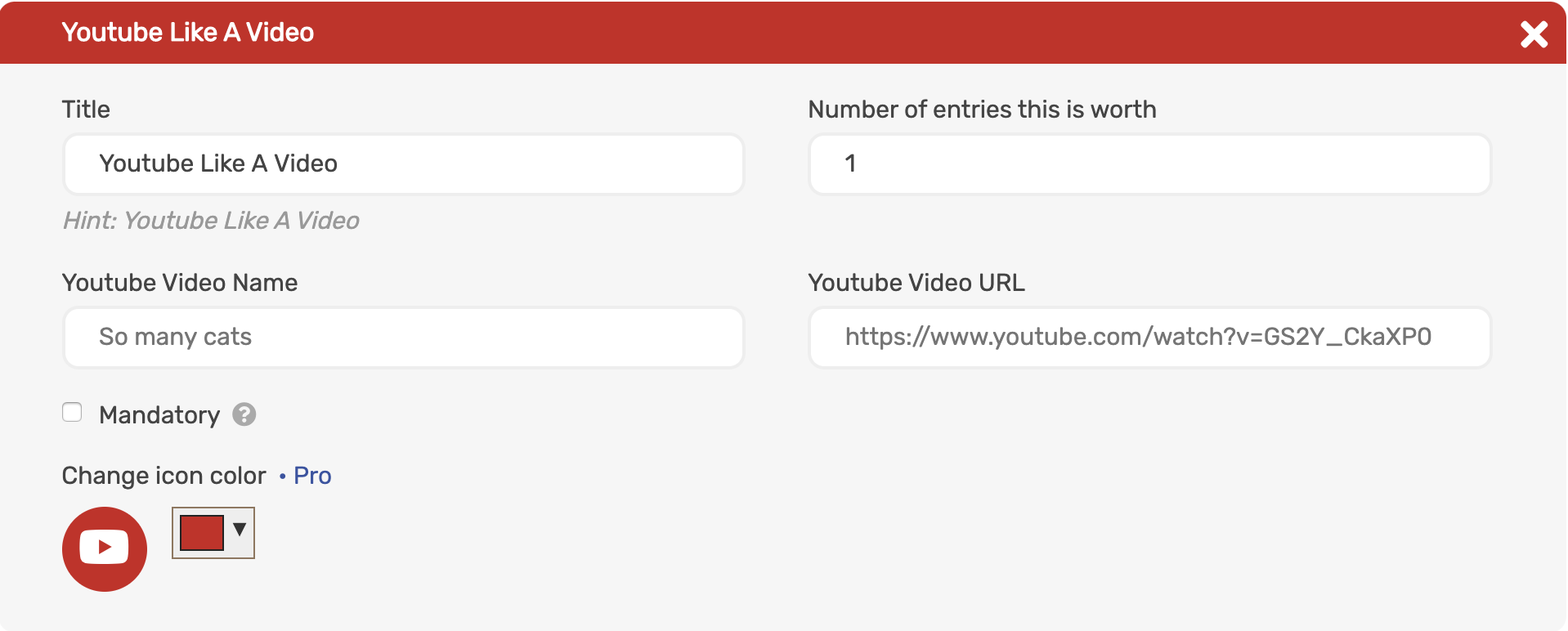 Youtube Entry Methods | SweepWidget