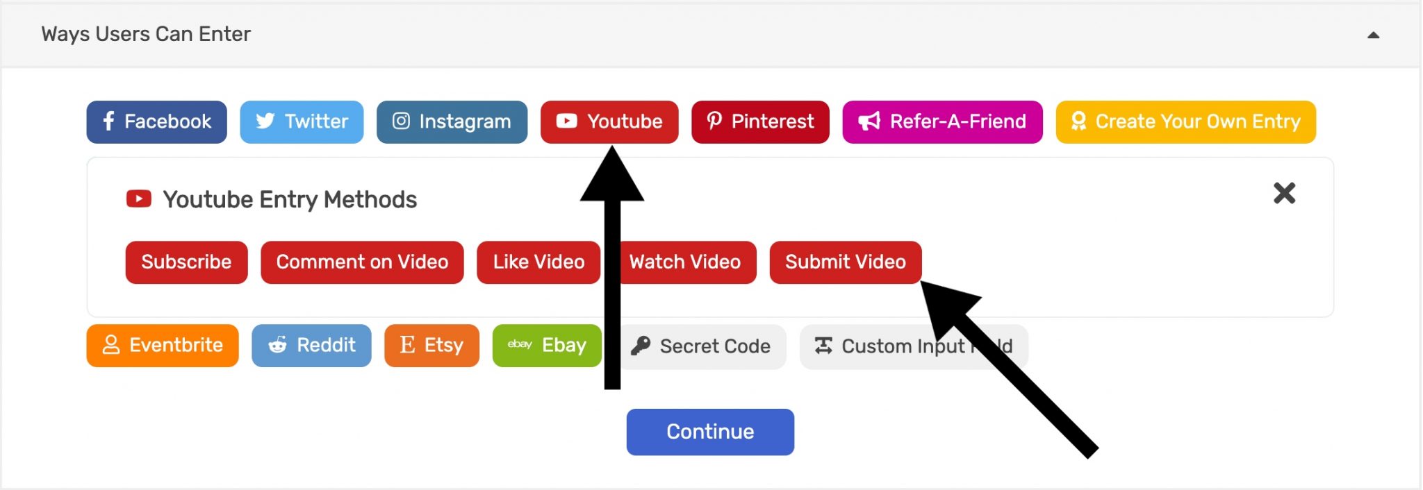Youtube Entry Methods | SweepWidget
