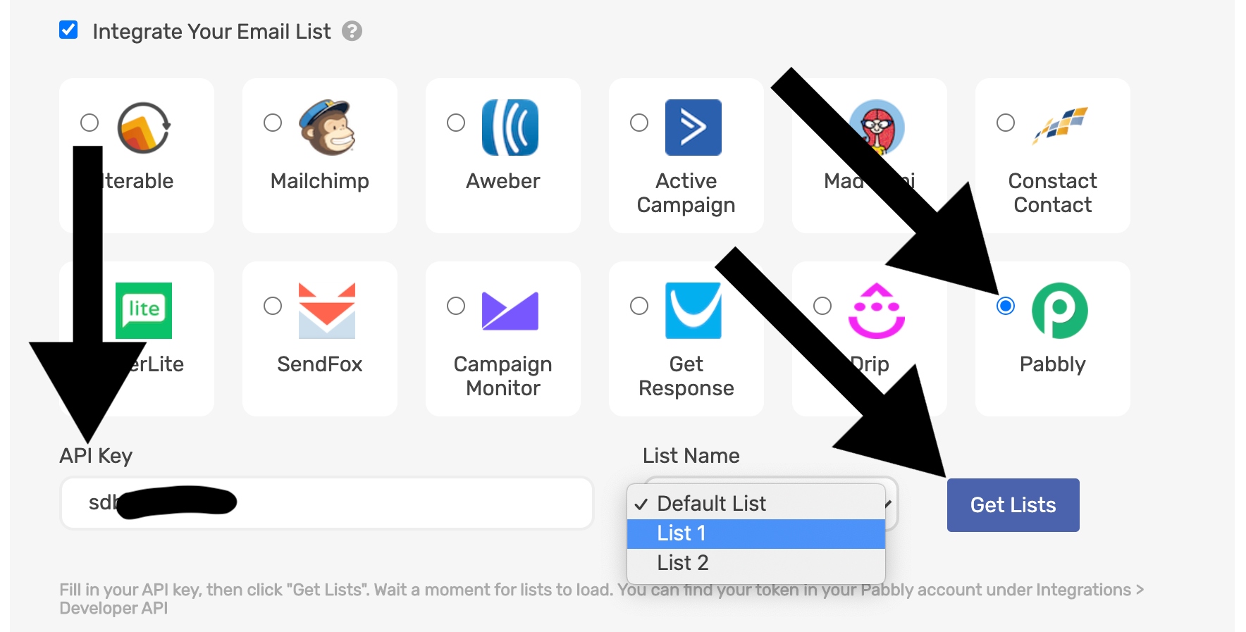 SweepWidget Pabbly Integration - SweepWidget Help Docs