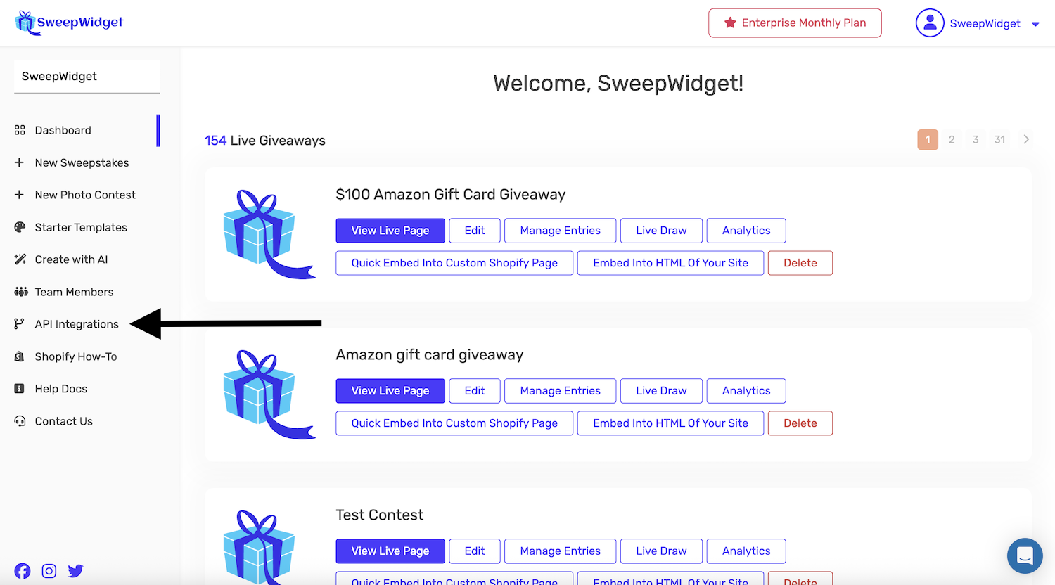 SweepWidget API Documentation