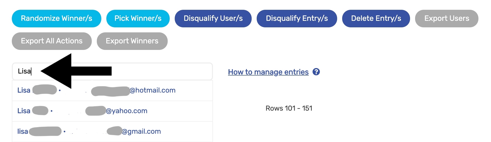 Manually Add Entries For A User | SweepWidget