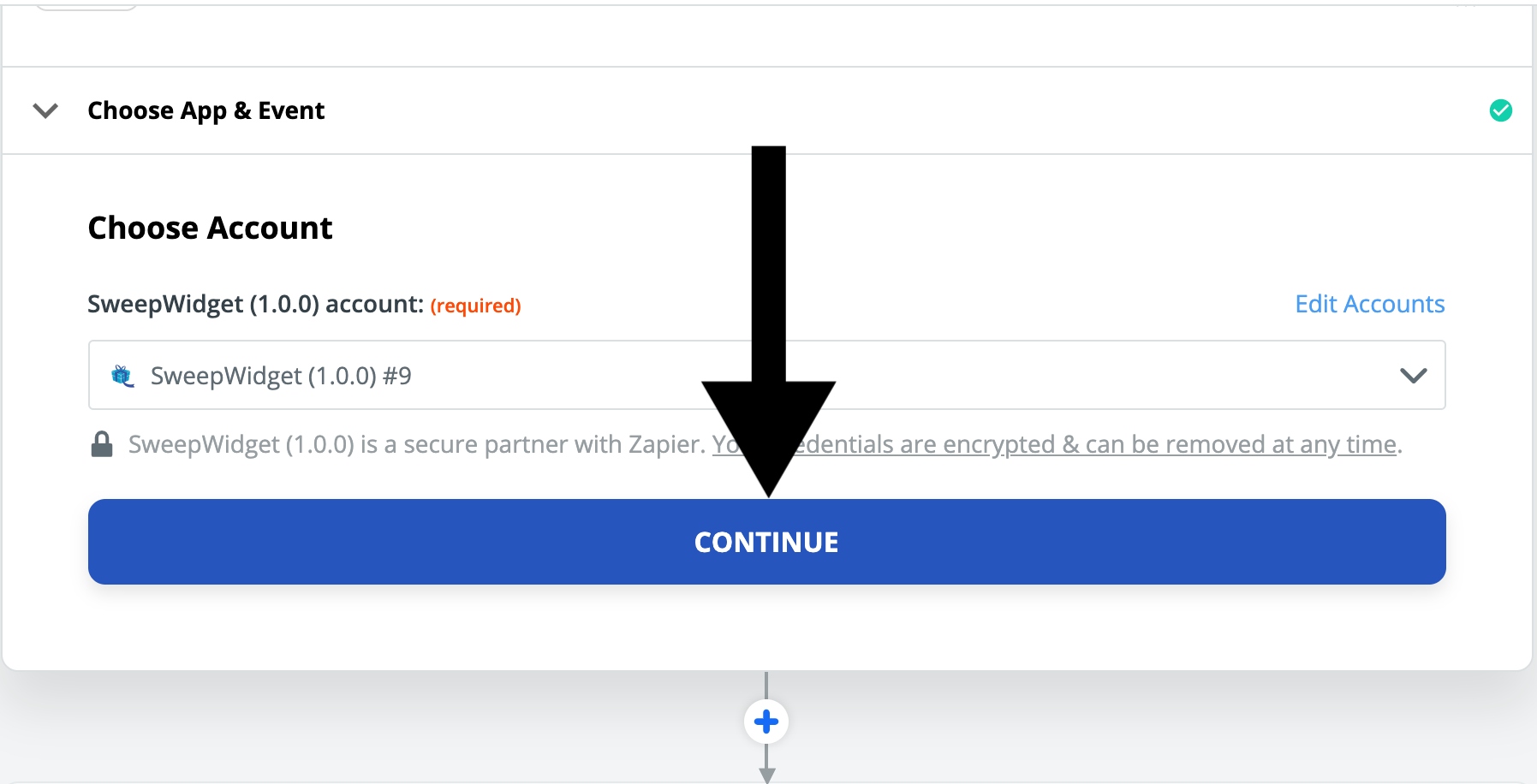 SweepWidget Zapier Integration
