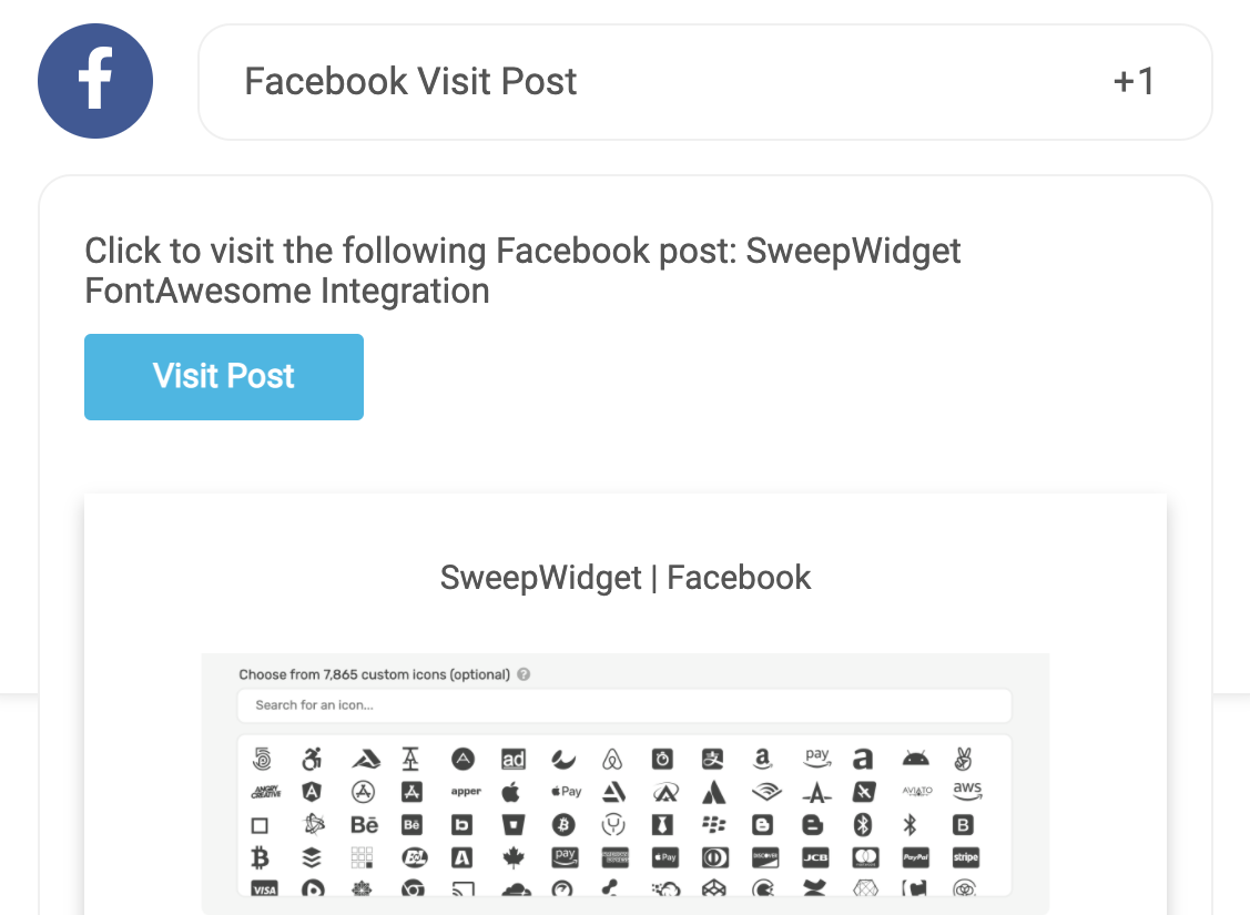 Facebook Entry Methods | SweepWidget
