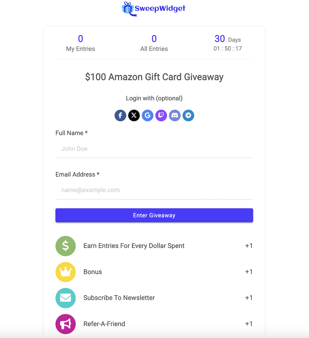 How To Create A Shopify Contest With SweepWidget - SweepWidget Help Docs
