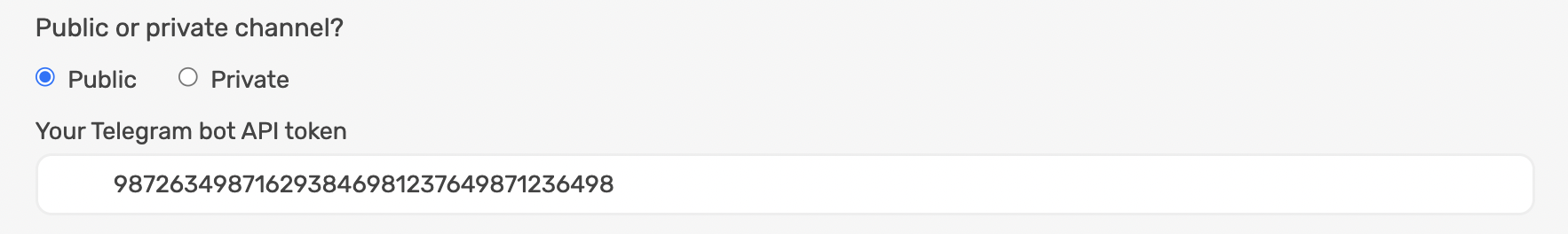 Telegram API Integration - Authenticate Entries