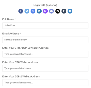 How To Setup User Login Fields | SweepWidget