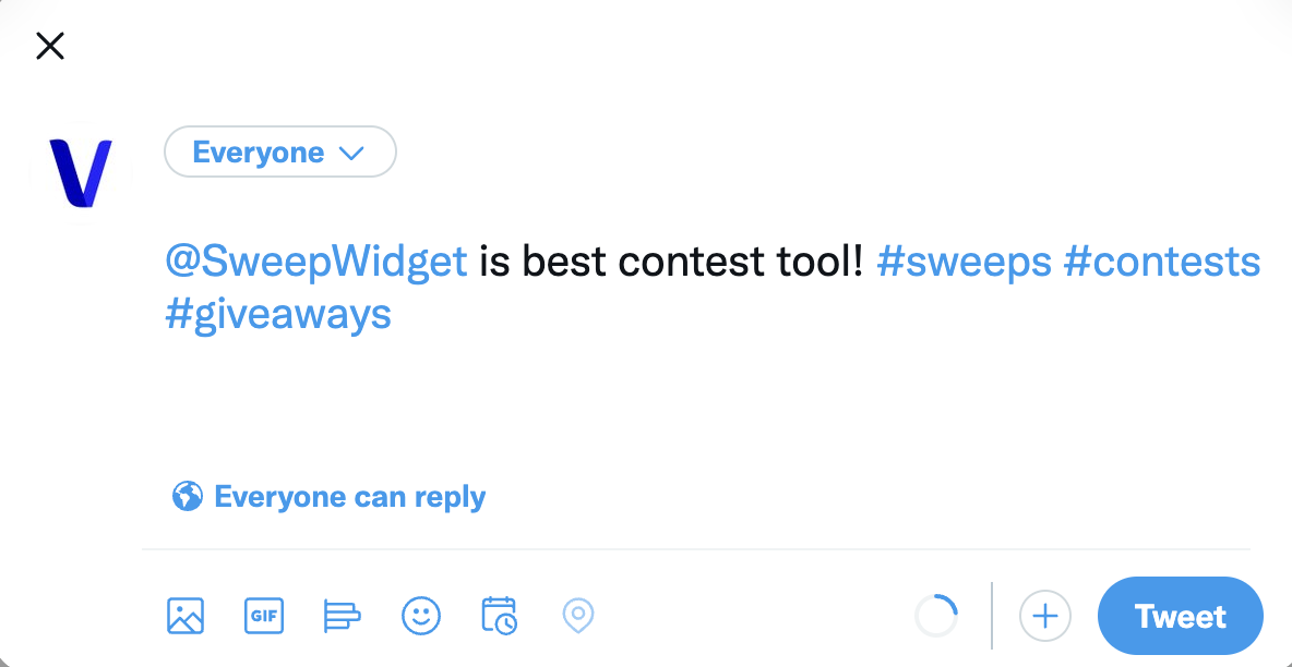 Twitter Entry Methods | SweepWidget