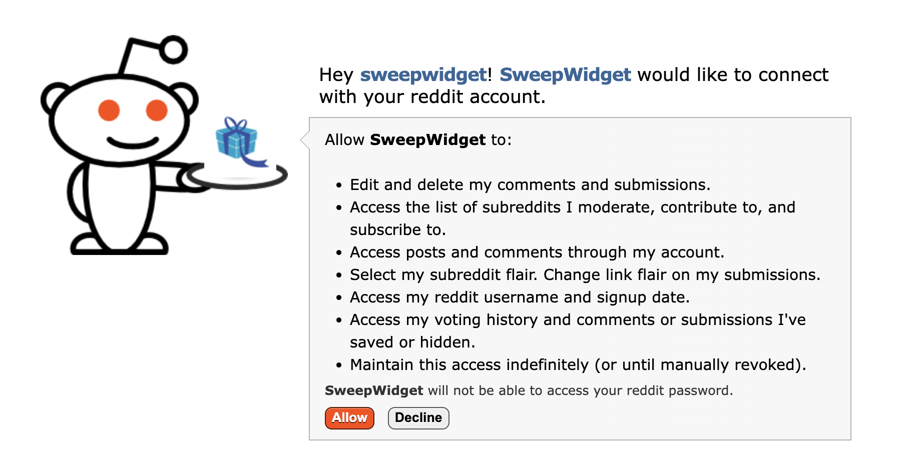 Reddit Entry Methods | SweepWidget