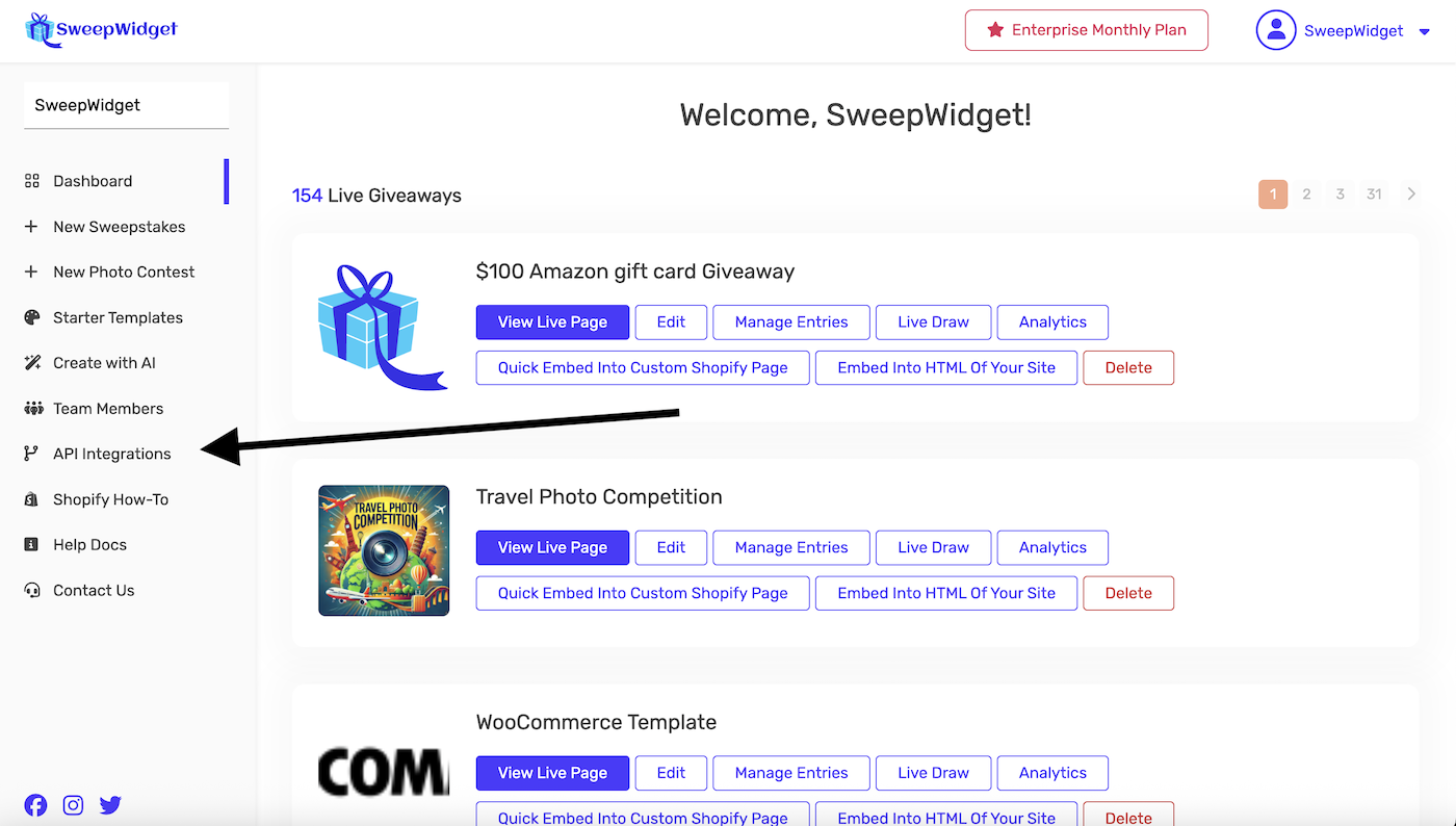 SweepWidget Meta Pixel Integration